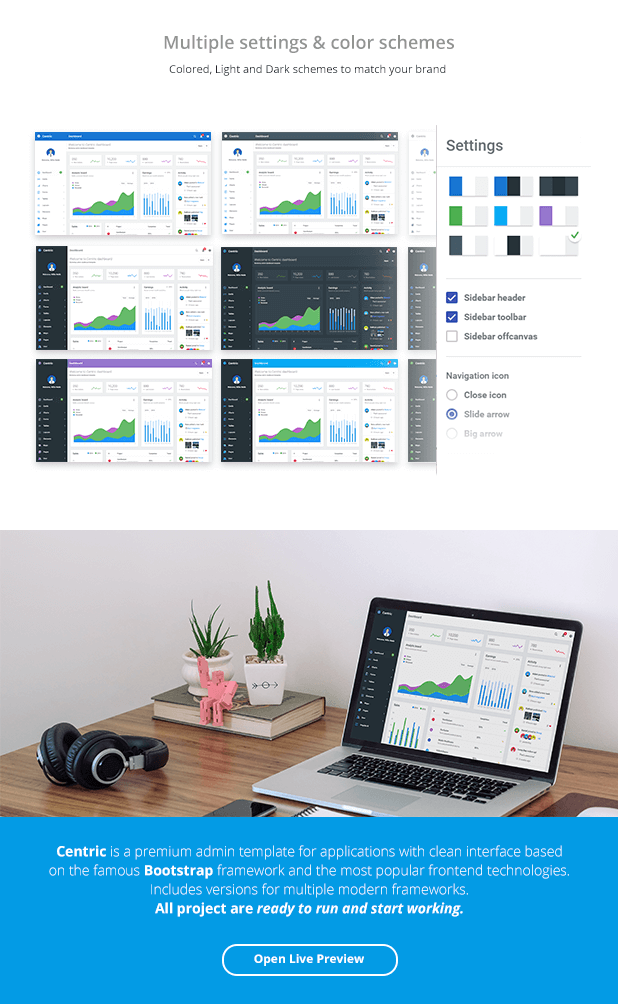 GitHub - themicon/centric-admin: Bootstrap Admin Template